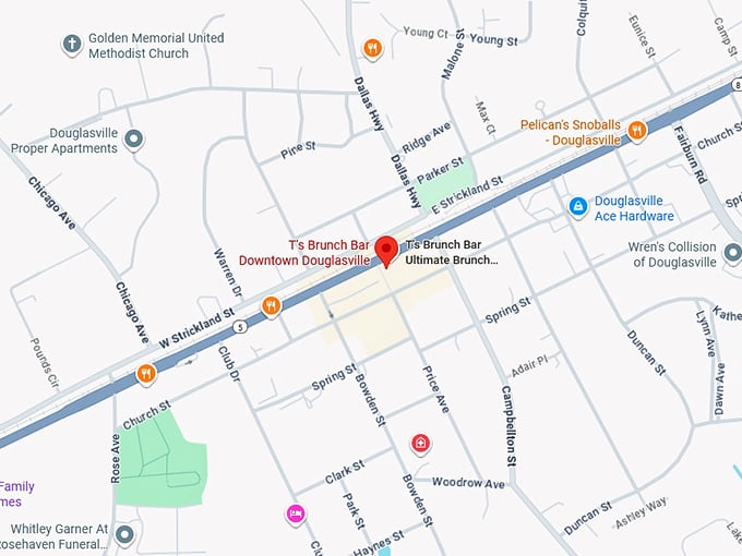 16. t&rsquo;s brunch bar map