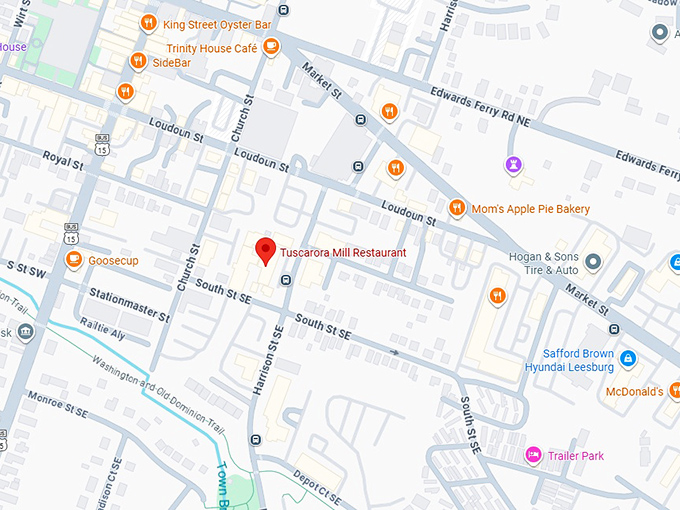 16. tuscarora mill restaurant map