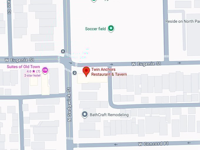 16. twin anchors restaurant & tavern map