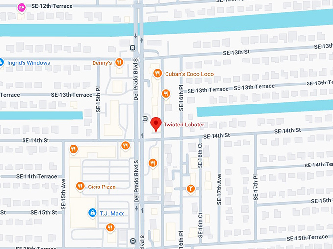 16. twisted lobster map