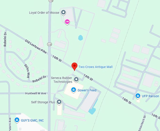 16. two crows antique mall llc map