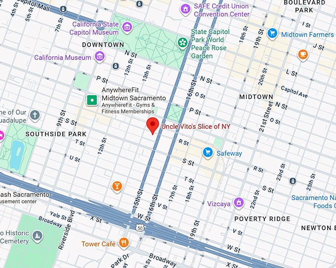 16. uncle vito's slice of ny map