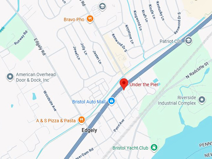 16. under the pier map