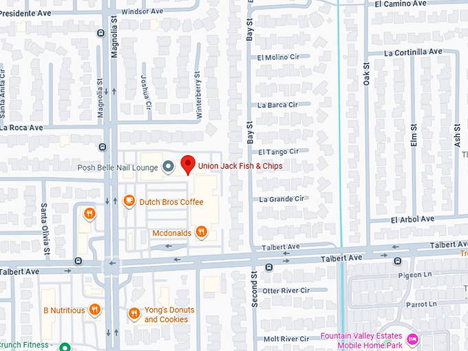 16. union jack fish and chips map