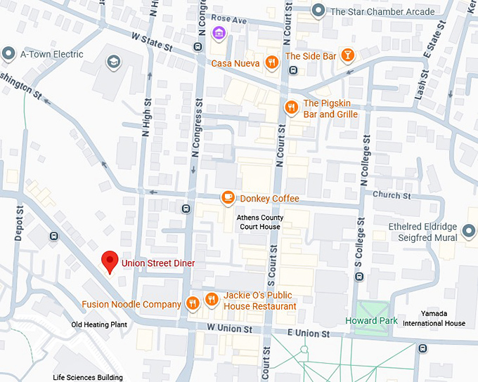 16. union street diner map