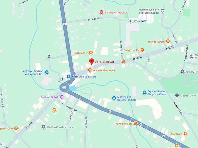 16. up for breakfast map