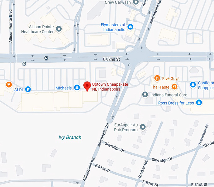 16. uptown cheapskate ne indianapolis map