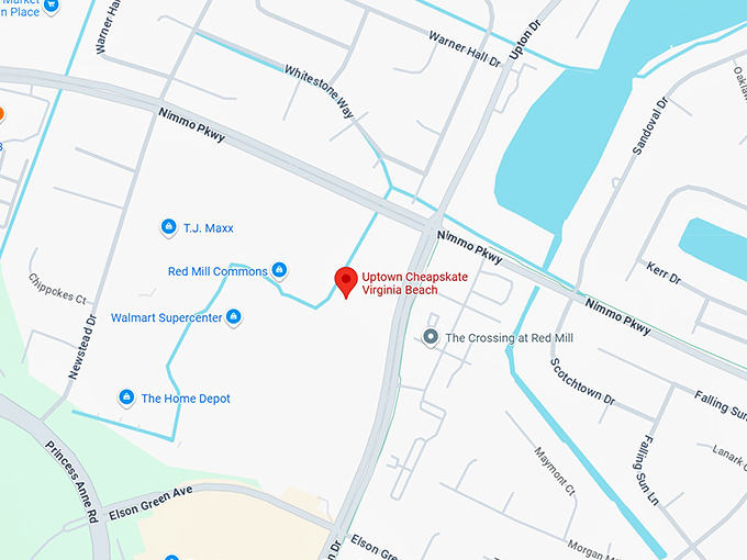 16. uptown cheapskate virginia beach map