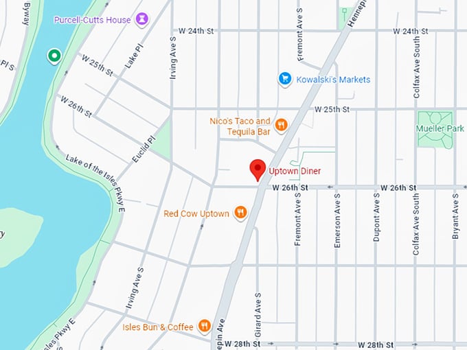 16. uptown diner map