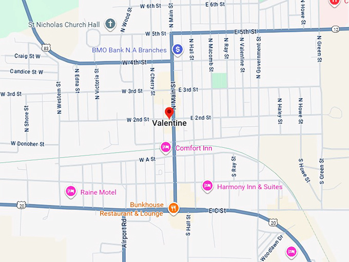16. valentine, ne map