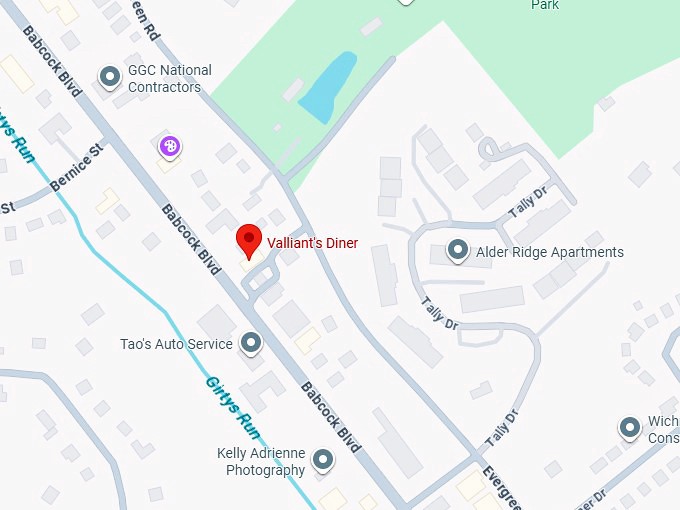 16. valliant&rsquo;s diner map