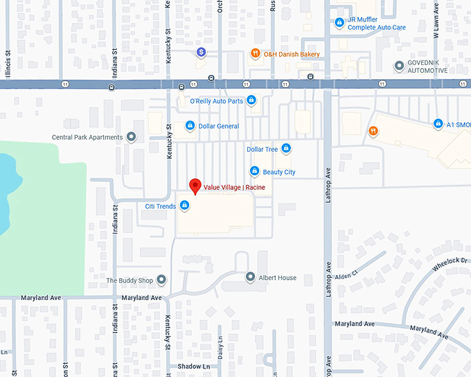 16. value village thrift store map