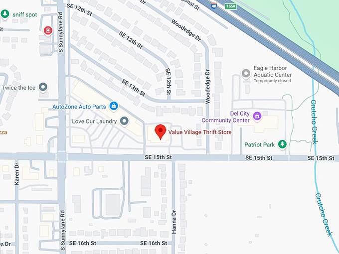 16. value village thrift store map