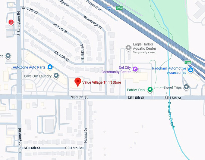 16. value village thrift store map