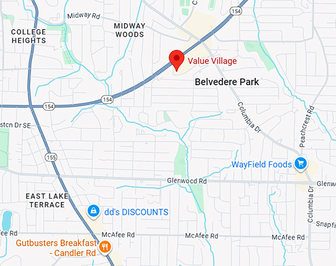 16. value village map