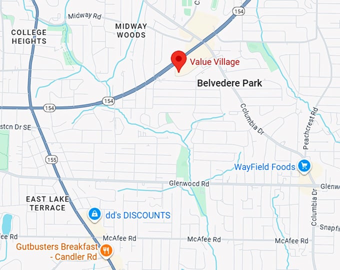 16. value village map