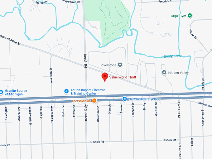 16. value world thrift map