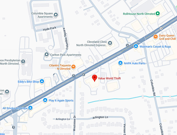 16. value world thrift map