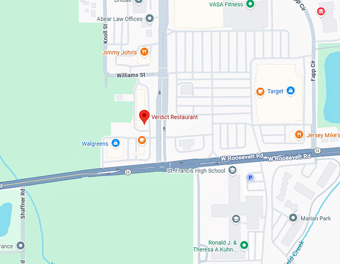 16. verdict restaurant map