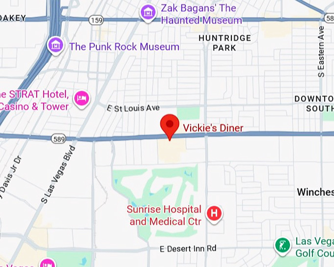 16. vickie&rsquo;s diner map