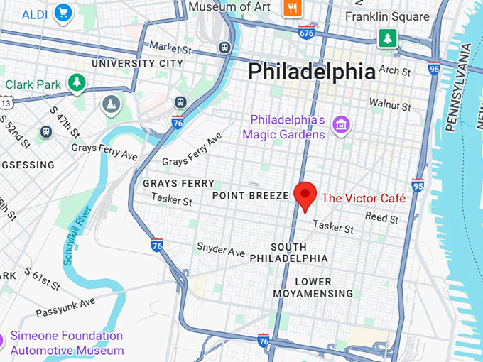 16. victor caf&eacute; map