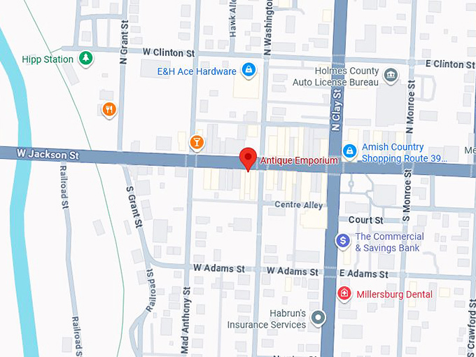 16. village antique emporium map