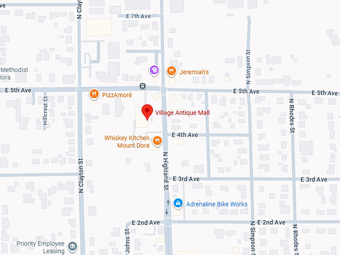 16. village antique mall map