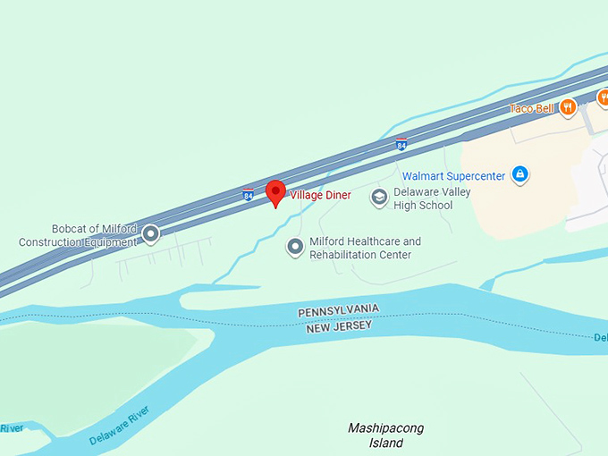 16. village diner map