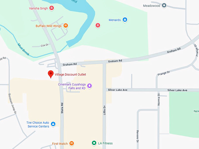 16. village discount outlet map