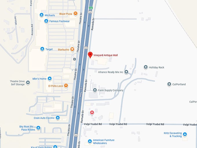 16. vineyard antique mall map