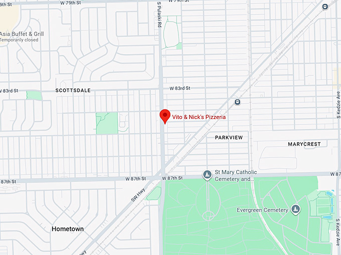 16. vito & nick&rsquo;s pizzeria map