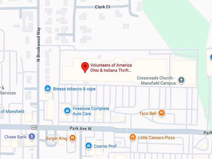 16. volunteers of america ohio & indiana thrift store mansfield map