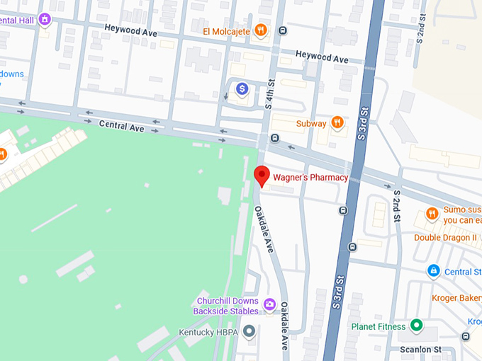 16. wagner's pharmacy map