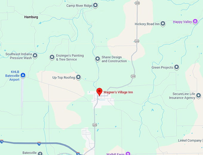 16. wagner's village inn map