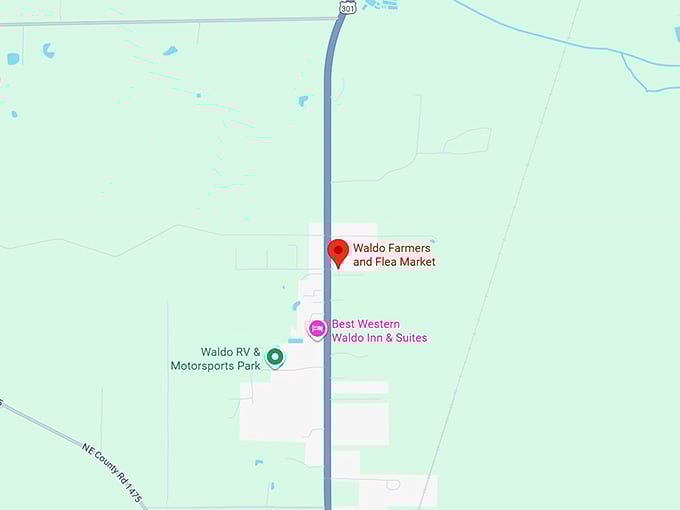 16. waldo farmers and flea market map