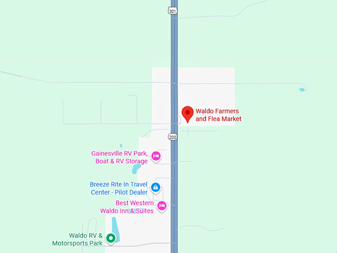 16. waldo farmers and flea market map