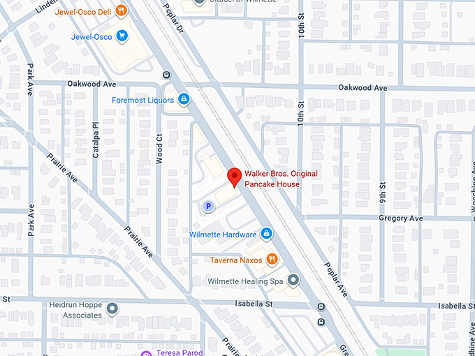 16. walker bros. original pancake house map