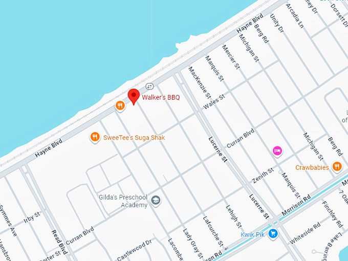 16. walker's bbq map