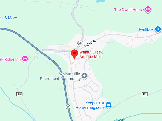 walnut creek antique mall map