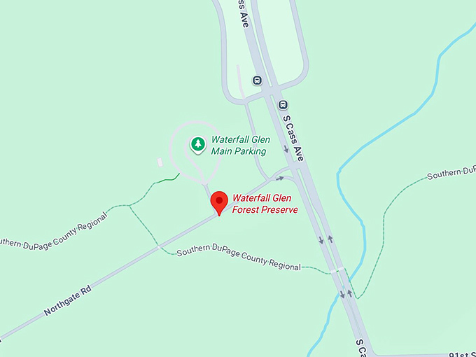 16. waterfall glen forest preserve map