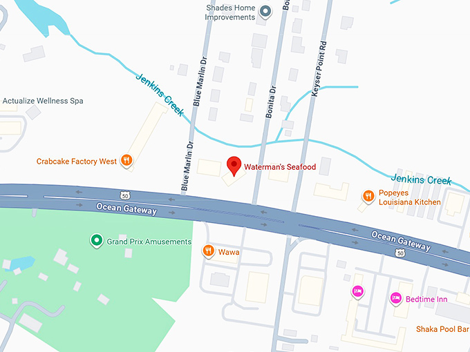 waterman's seafood map