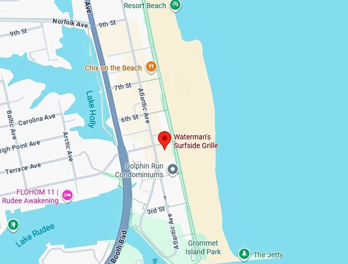 16. waterman's surfside grille map