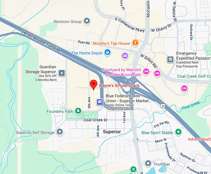 16. wayne's smoke shack map