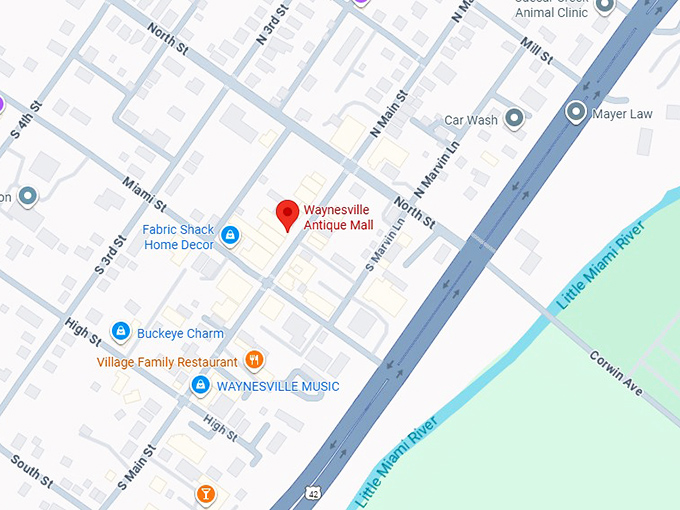 16. waynesville antique mall map