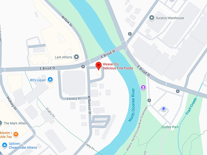 16. weaver d’s delicious fine foods map