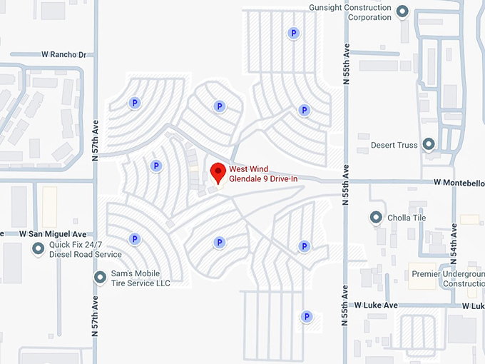 16. west wind glendale 9 drive in map