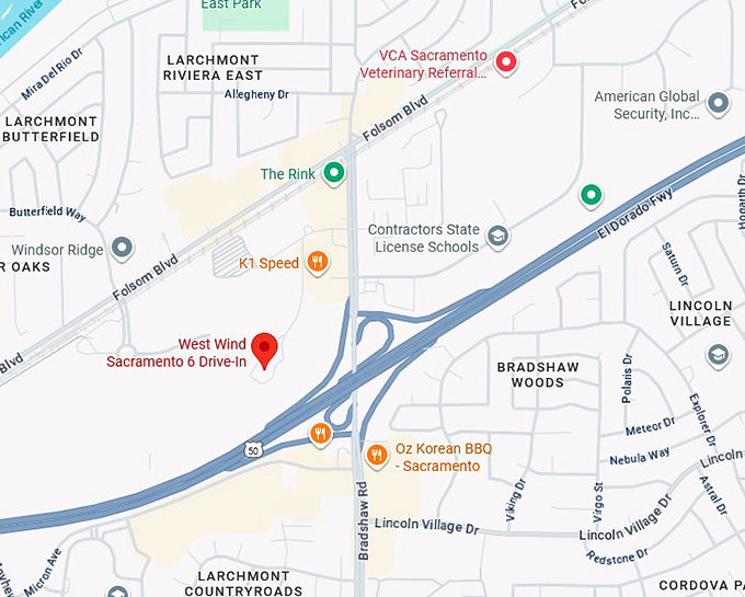 16. west wind sacramento 6 drive in map