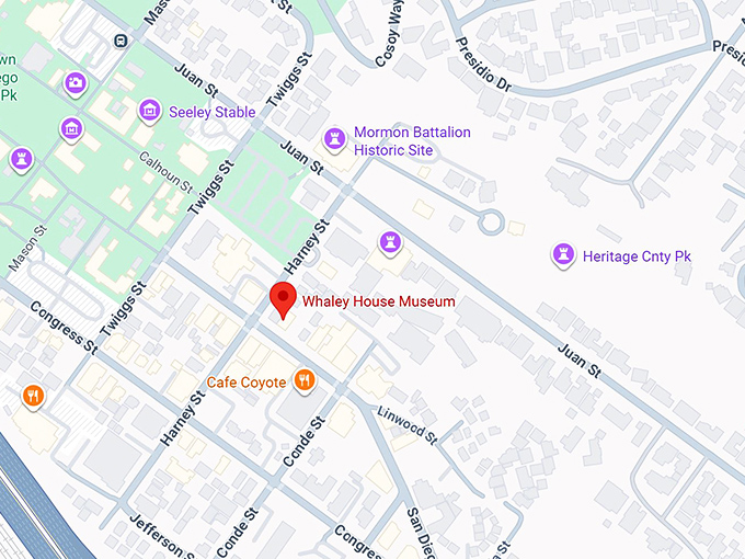 16. whaley house museum map