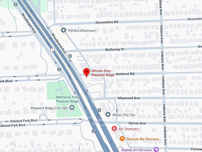 16. whistle stop pleasant ridge map