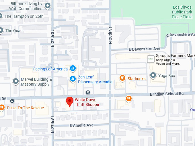 16. white dove thrift shoppe map